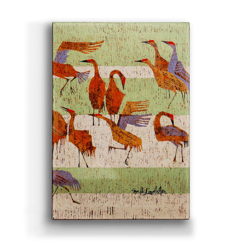 Bayou Breeze Return of the Sandhill Cranes: 3-Piece Metal Box Art Wall ...