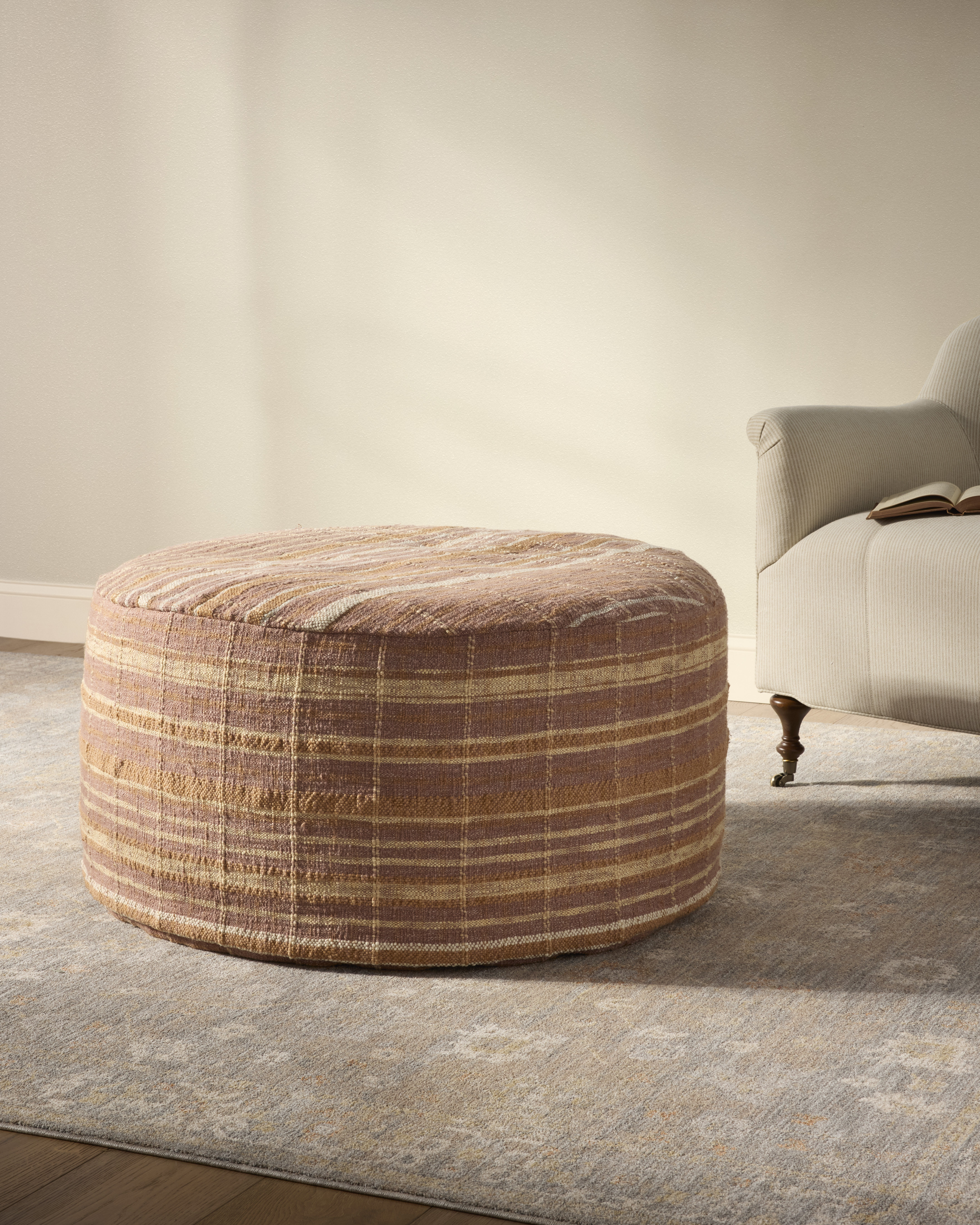 Chris Loves Julia x Loloi Chris Loves Julia Wallace Clay Pouf | Wayfair