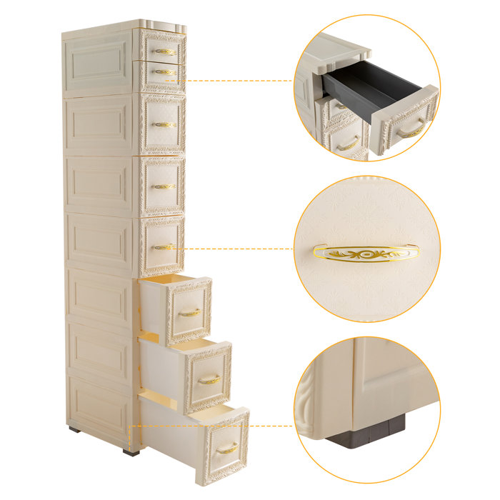 Rebrilliant Akiva 8 Drawer Storage Drawer | Wayfair