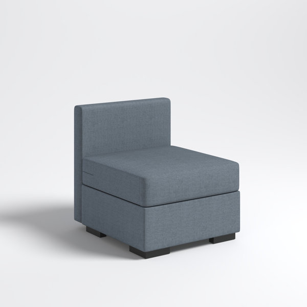 Ebern Designs Malena Modern Armless Modular Chair In Fabric Versatile ...