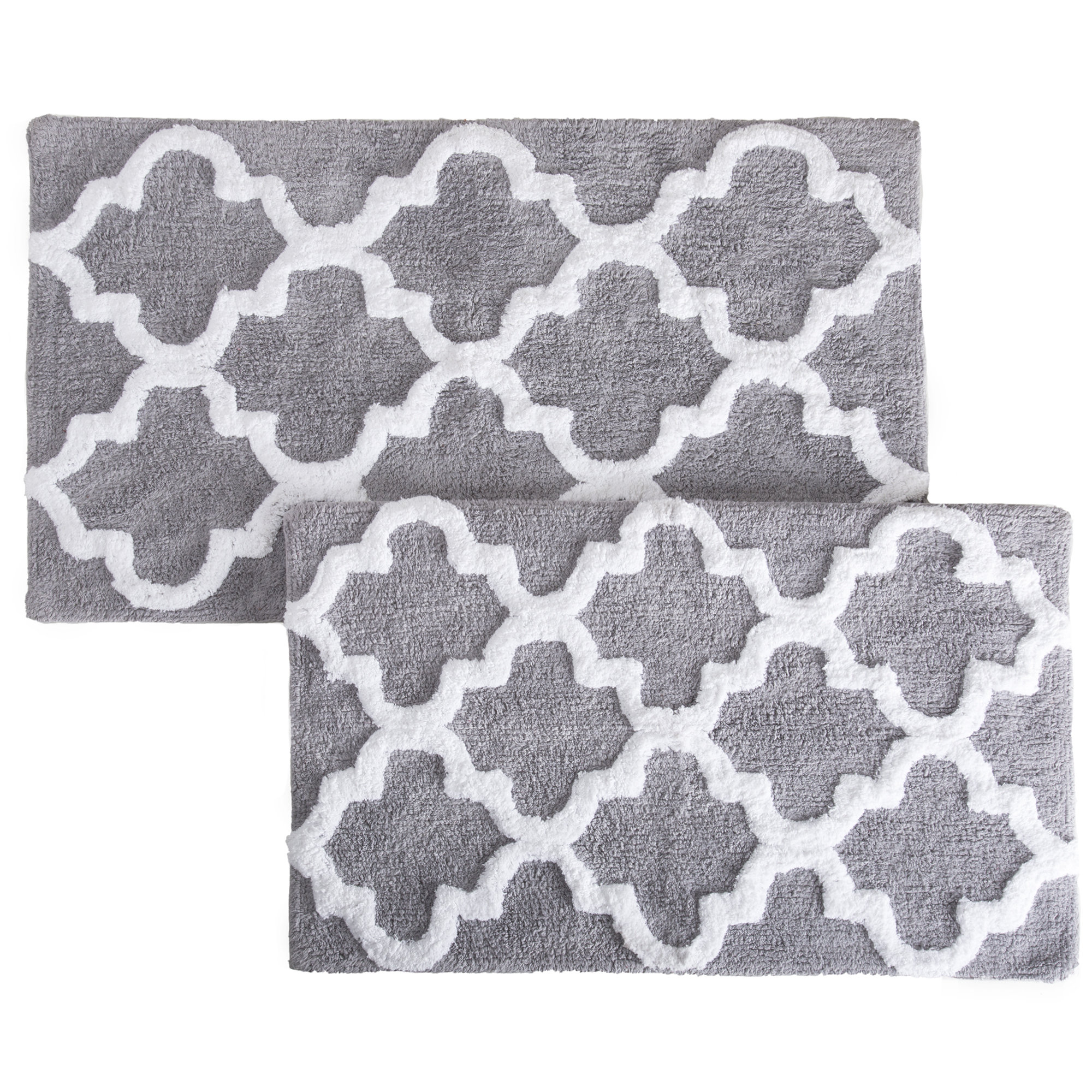 Etta Avenue™ Freja 2PC Cotton Bathroom Rug Set - Bath Mat Set with ...