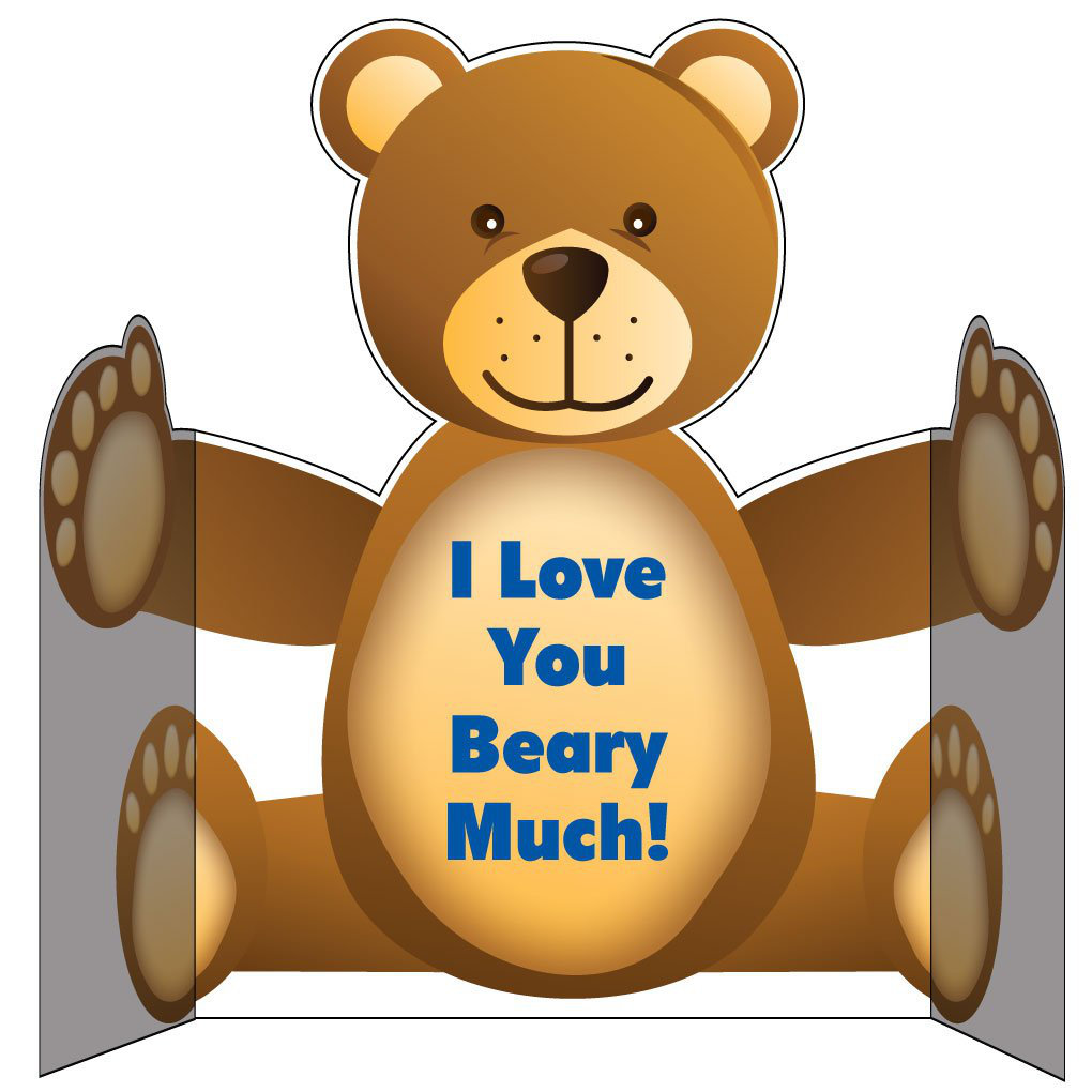 The Holiday Aisle® Giant Bear Hug Love Card | Wayfair