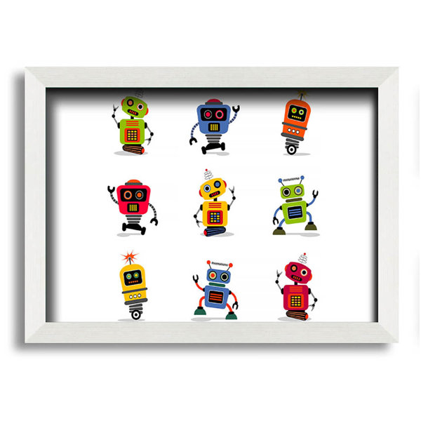 Maturi Robot Tribe Framed Print Wall Art | Wayfair.co.uk