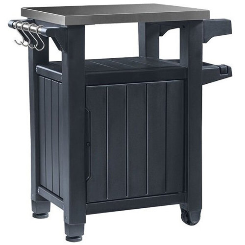 Keter Unity BBQ Side Table Graphite | Wayfair.co.uk
