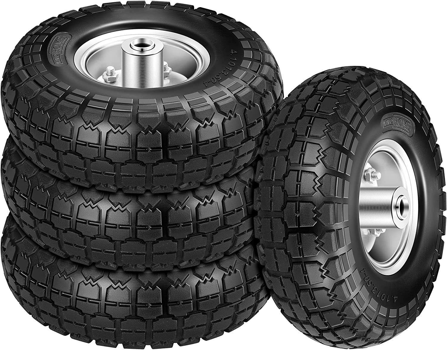 VIVOHOME Non-Rubber Replacement Tires for Garden Utility Wagon Cart ...
