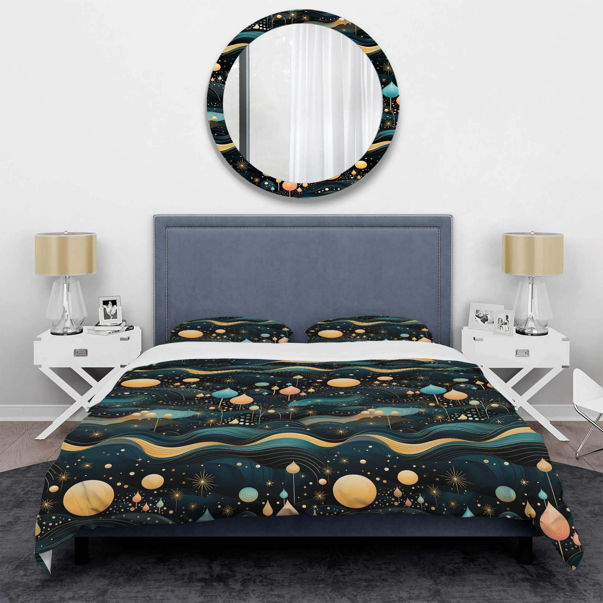 Design Art Celestial Dreams Galaxy Pattern IX Bedding | Wayfair