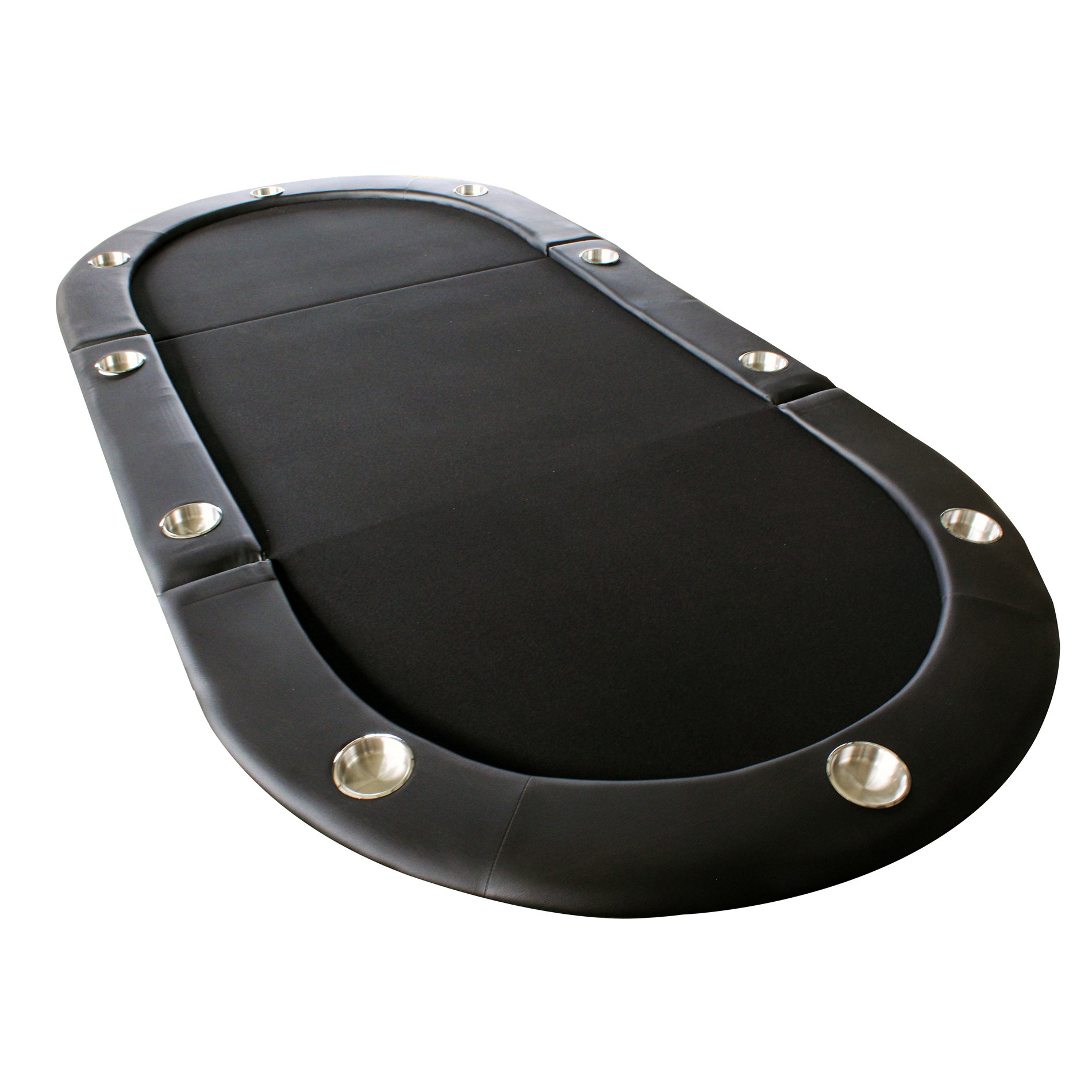 INO Design 84'' 10 - Player Black Foldable Poker Table Top - Wayfair Canada