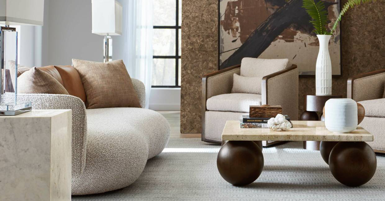 Alder & Tweed Felix Large Leather Ottoman in Frosted Hide | Perigold