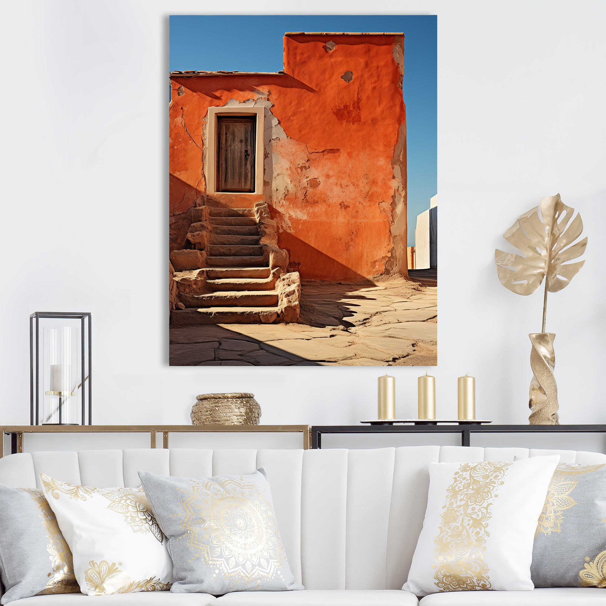 Ebern Designs Minimalism Scenery Building II On Canvas Print | Wayfair