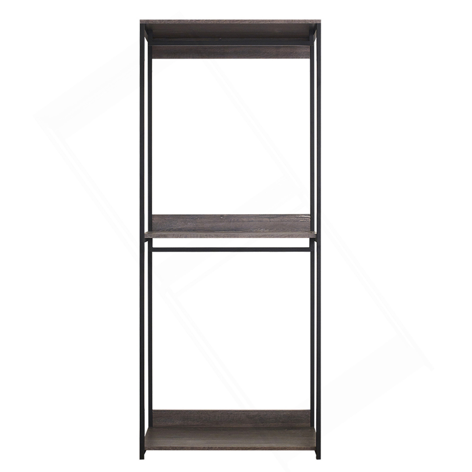 Ophelia & Co. Monica Farmhouse Industrial Wood Walk-In Closet With One ...