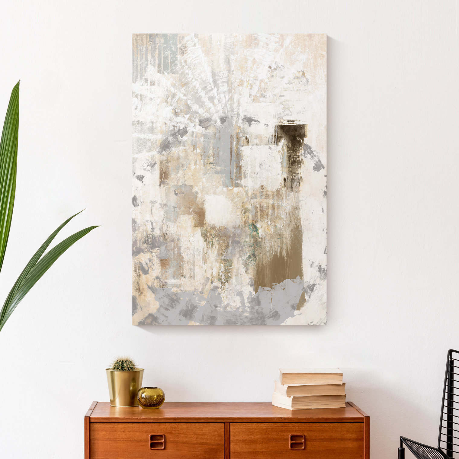 17 Stories " Block Around Abstract " Painting Print | Wayfair