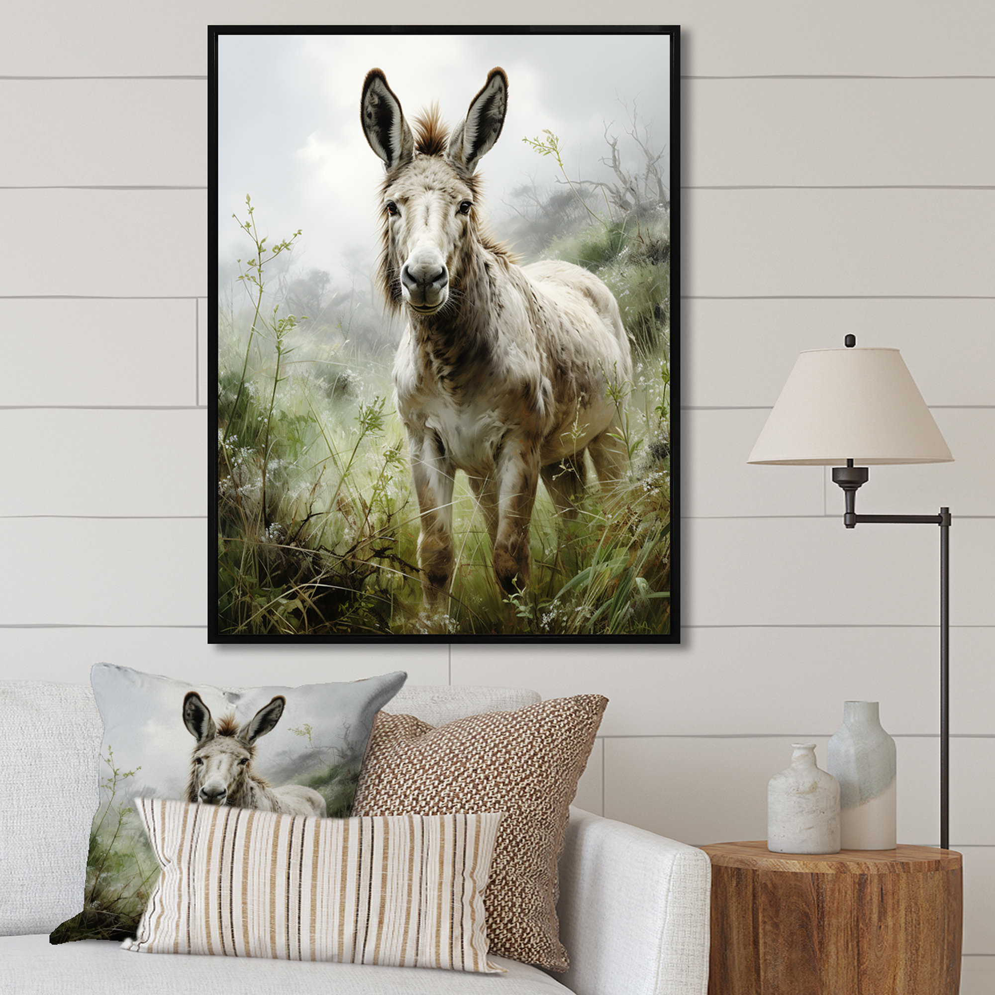 Gracie Oaks Countryside Donkey Horizon III - Donkey Wall Art | Wayfair
