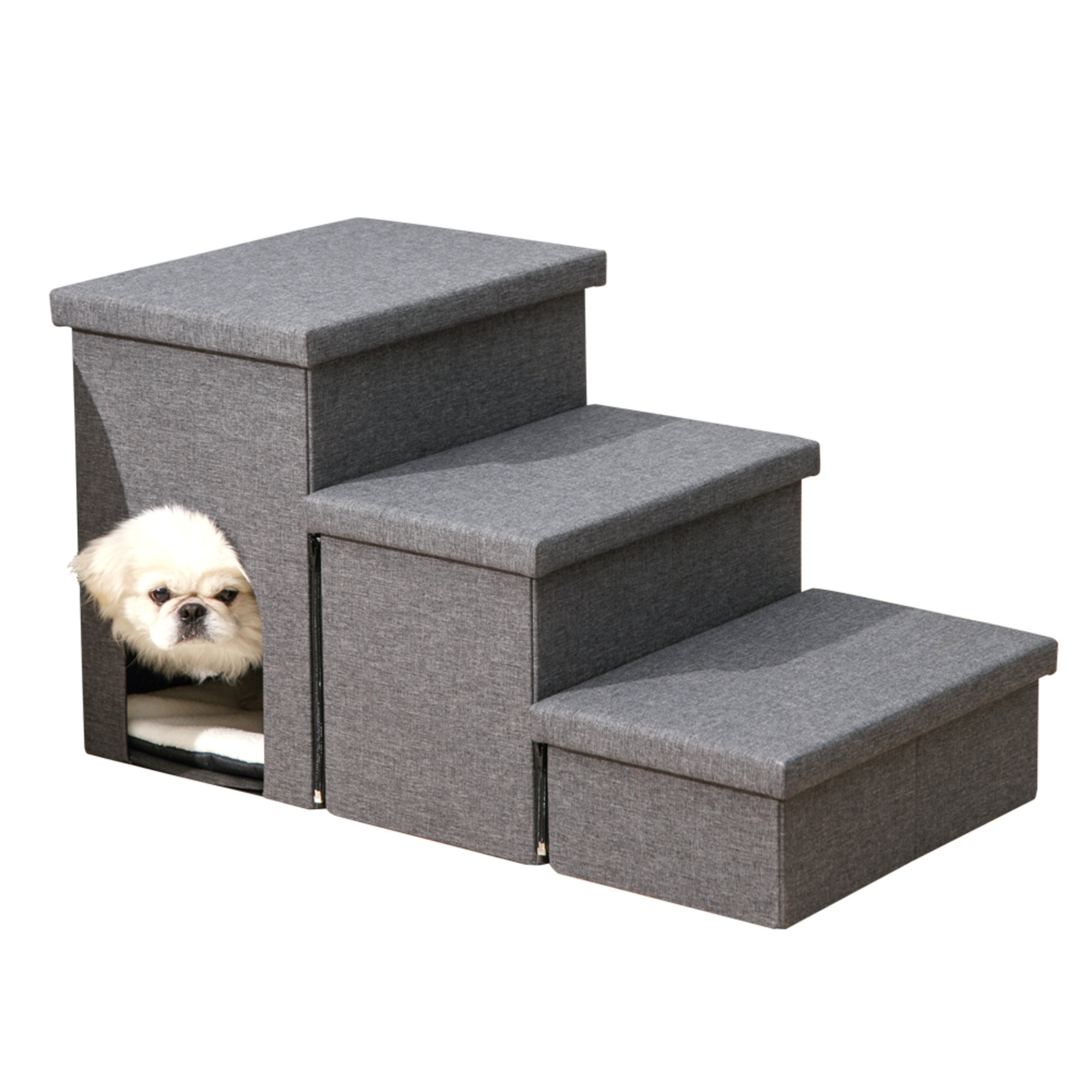 Ebern Designs Ahsfield & Harkness 3 Step Pet Stairs, Ladder for Cats or ...