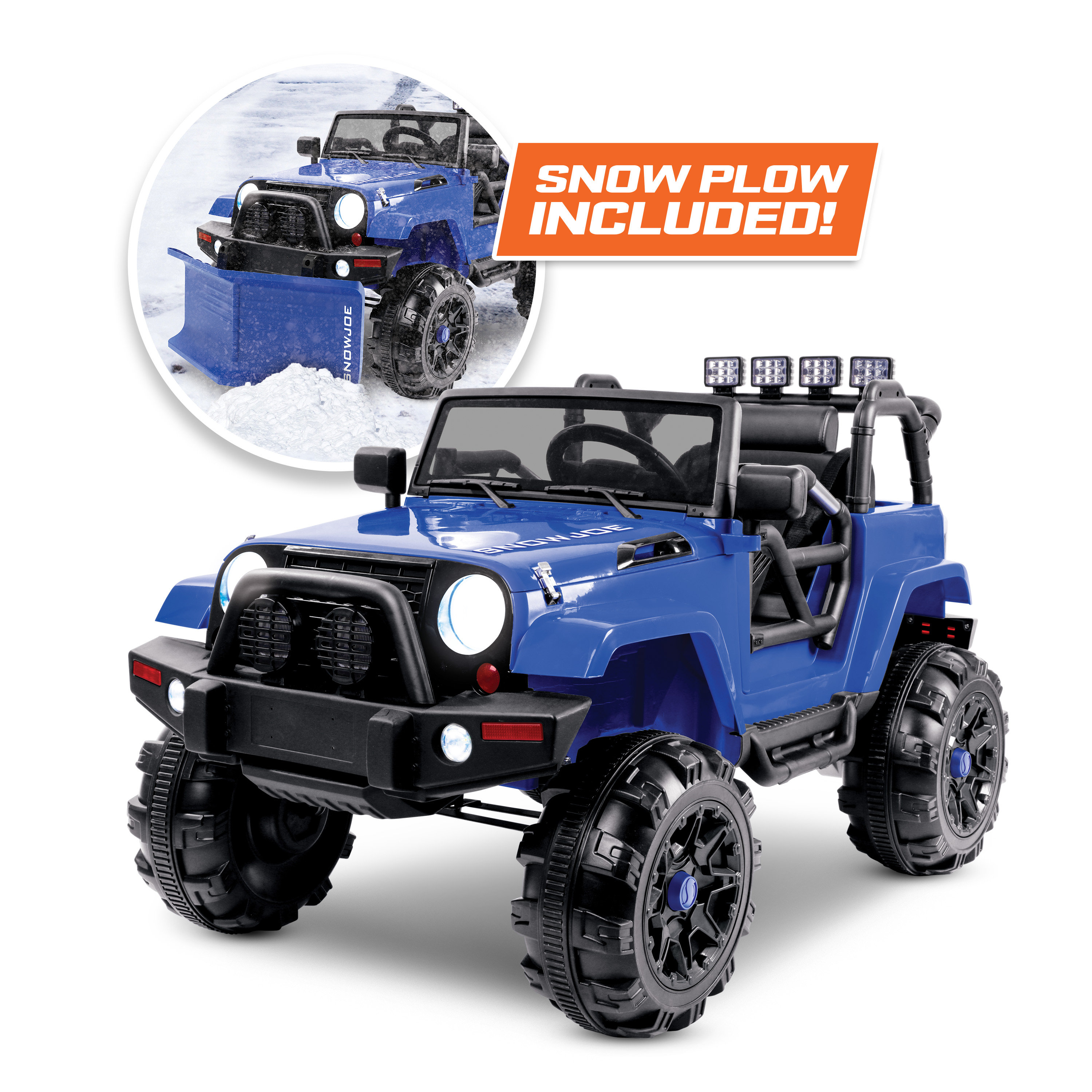 Arlmont & Co. 24-V Hot Swap Battery Powered Ride on Truck & Plow w ...