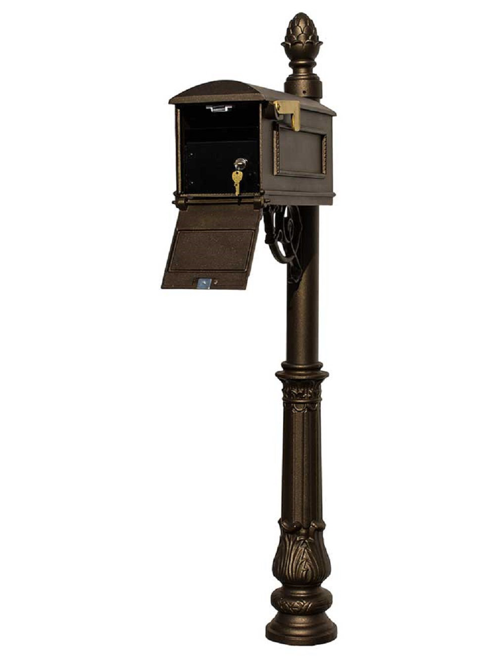 Qualarc Lewiston Locking Post Mounted Mailbox & Reviews | Wayfair