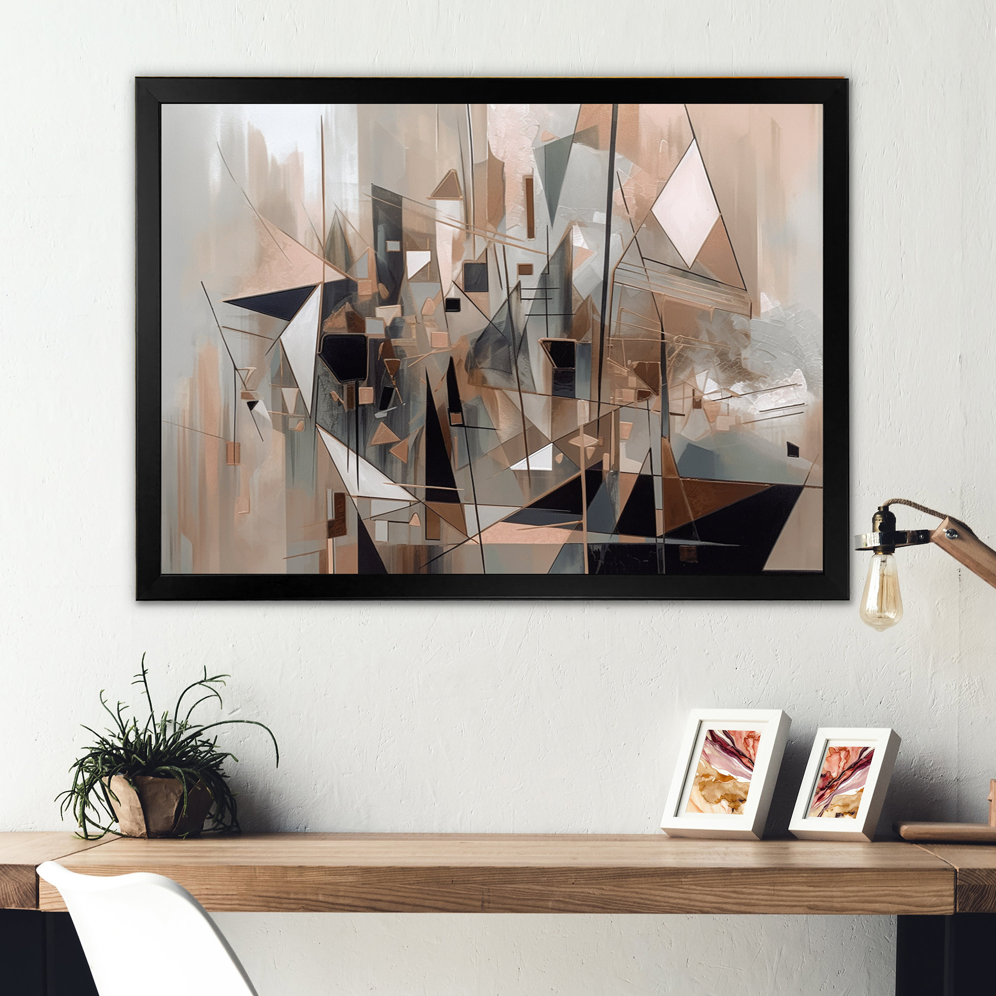 Wrought Studio Essence Of Abstract Cubism I - Abstract Cubism Wall Art ...
