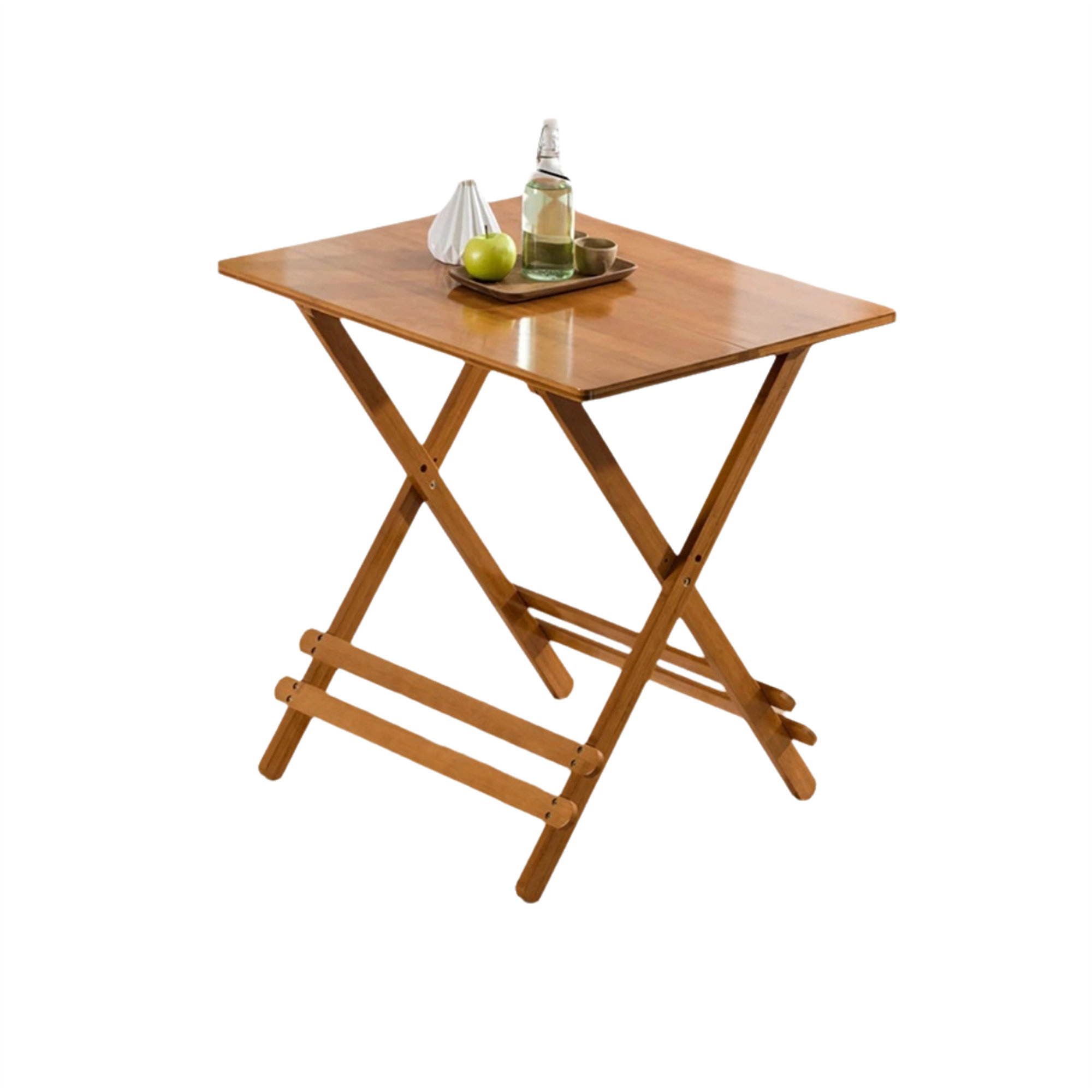 Coofel Home Foldable Small Square Table Dining Table Portable Economy ...