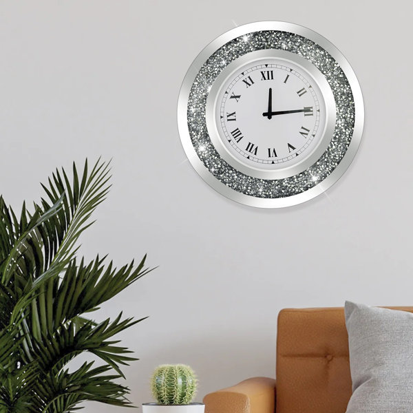 gucangdiangzishangwuyouxiangongsi Glass Wall Clock | Wayfair