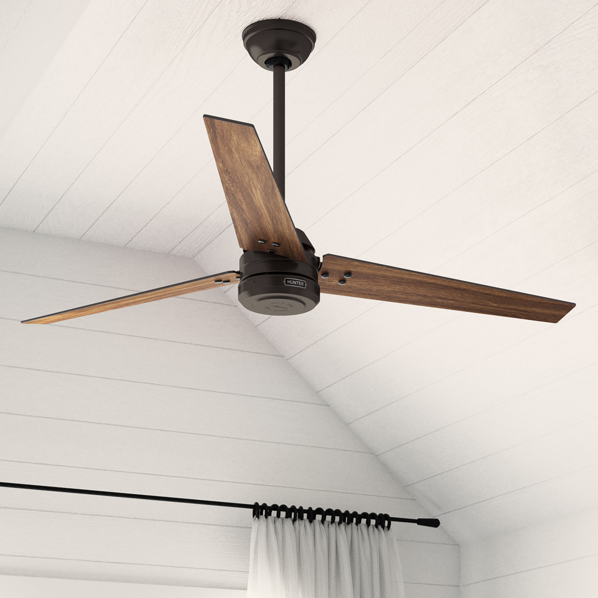 Hunter Fan Hunter 60 inch Cassius ENERGY STAR® Damp Rated Ceiling Fan ...
