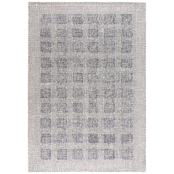 Birch Lane™ Airica Handmade Hand-Knotted Wool Blue Rug | Wayfair