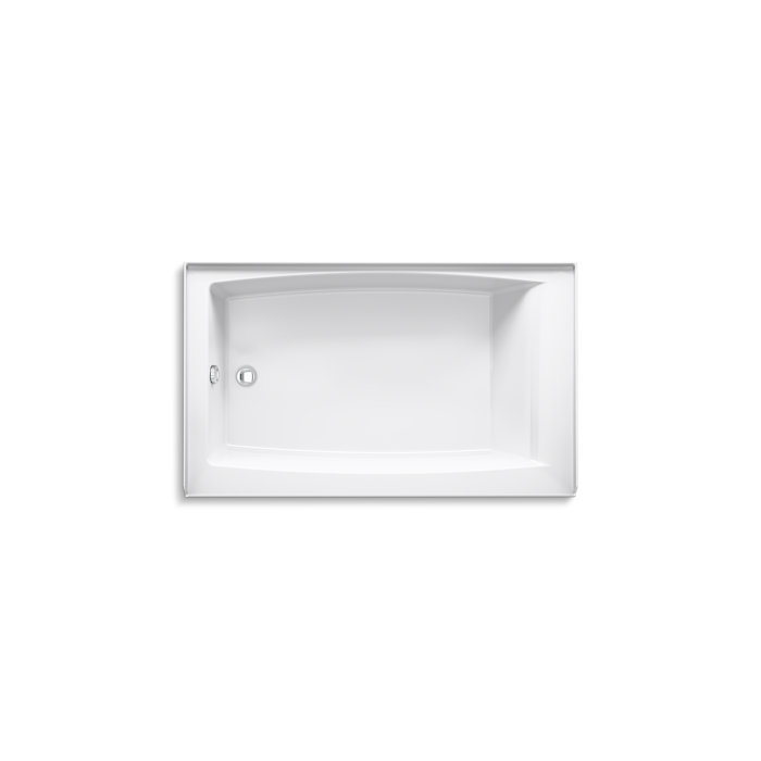 Kohler Entity 60 In. X 36 In. Alcove Bath With Left Drain & Reviews ...
