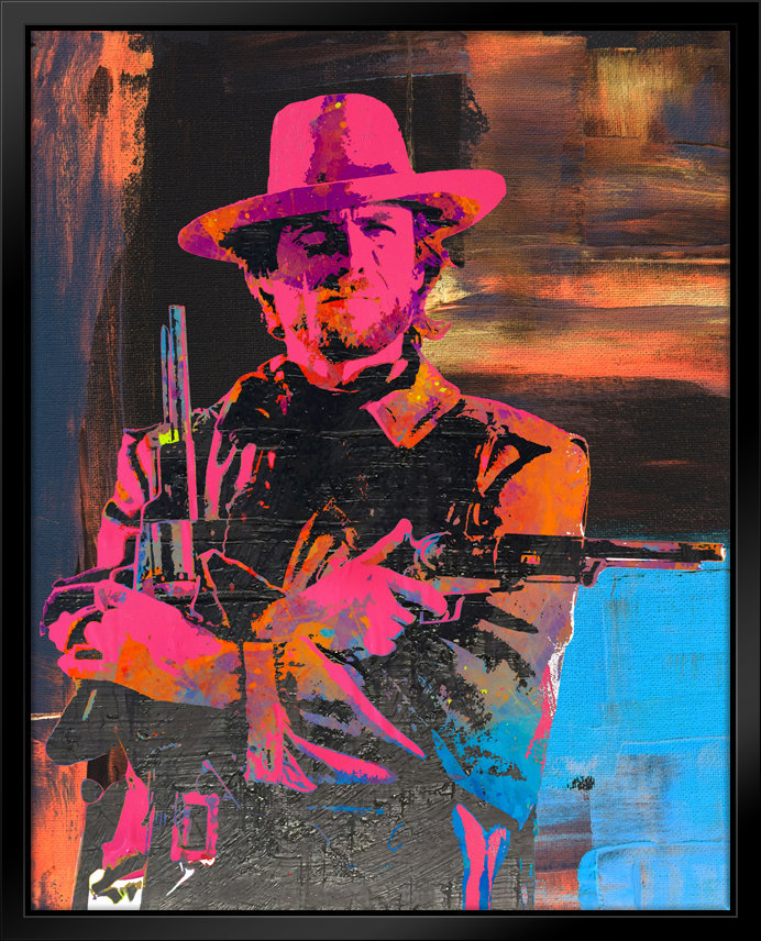 ATX Art Group LLC «Clint Eastwood Pop Art», estampe numérique sur toile ...