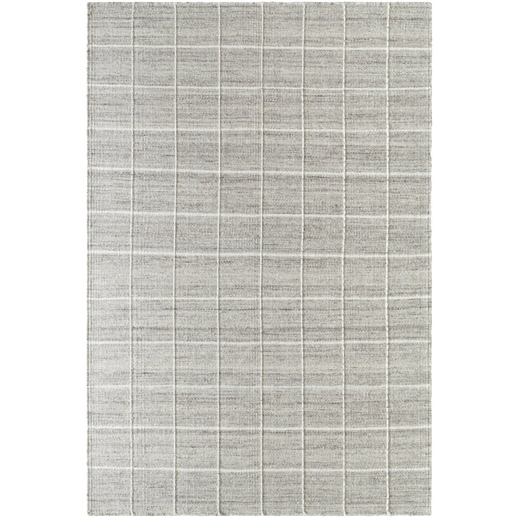 Birch Lane™ Lavande Geometric Wool Area Rug in Off-White/Gray | Wayfair