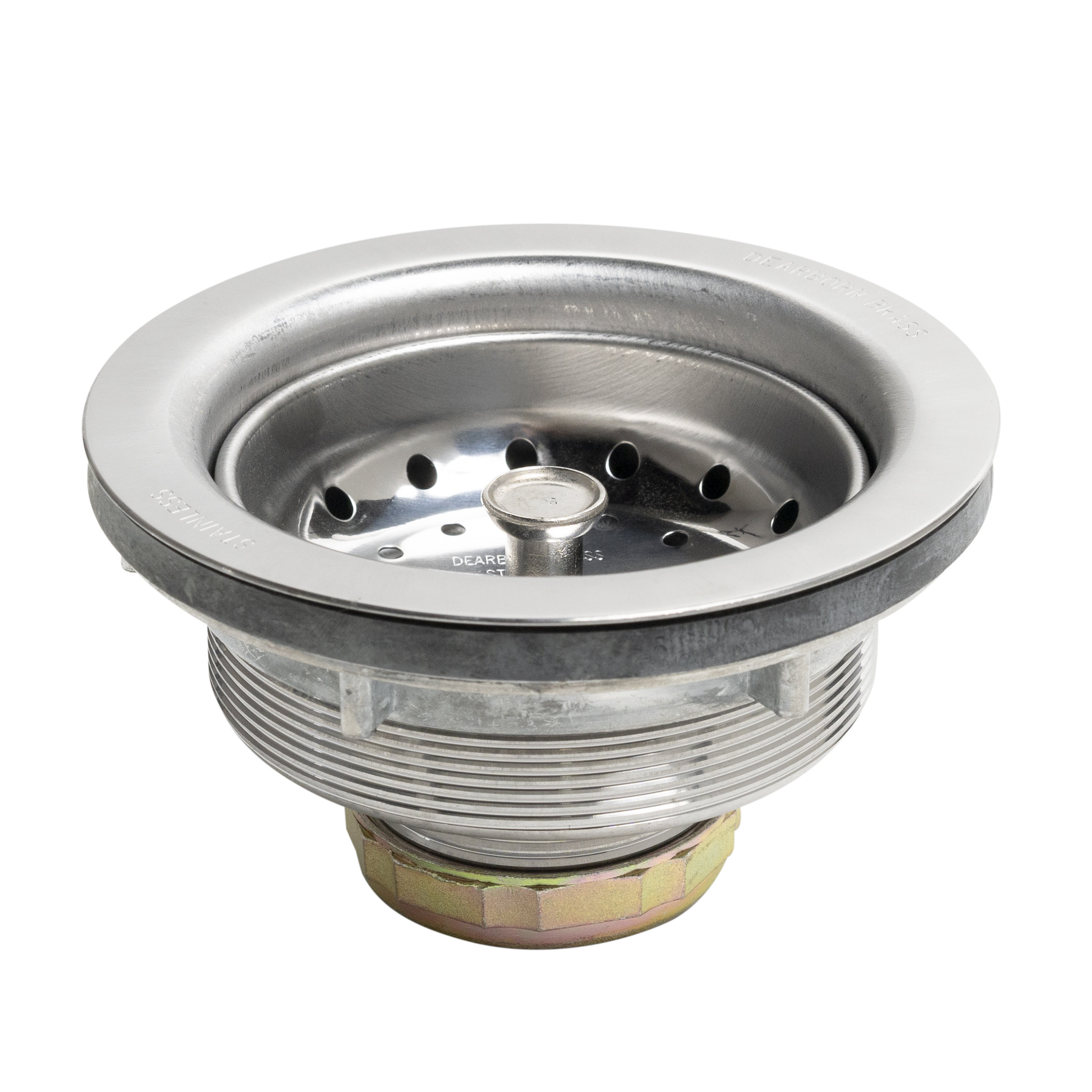 Oatey Crépine d'évier, corps et panier en acier inoxydable, bouchon en ...