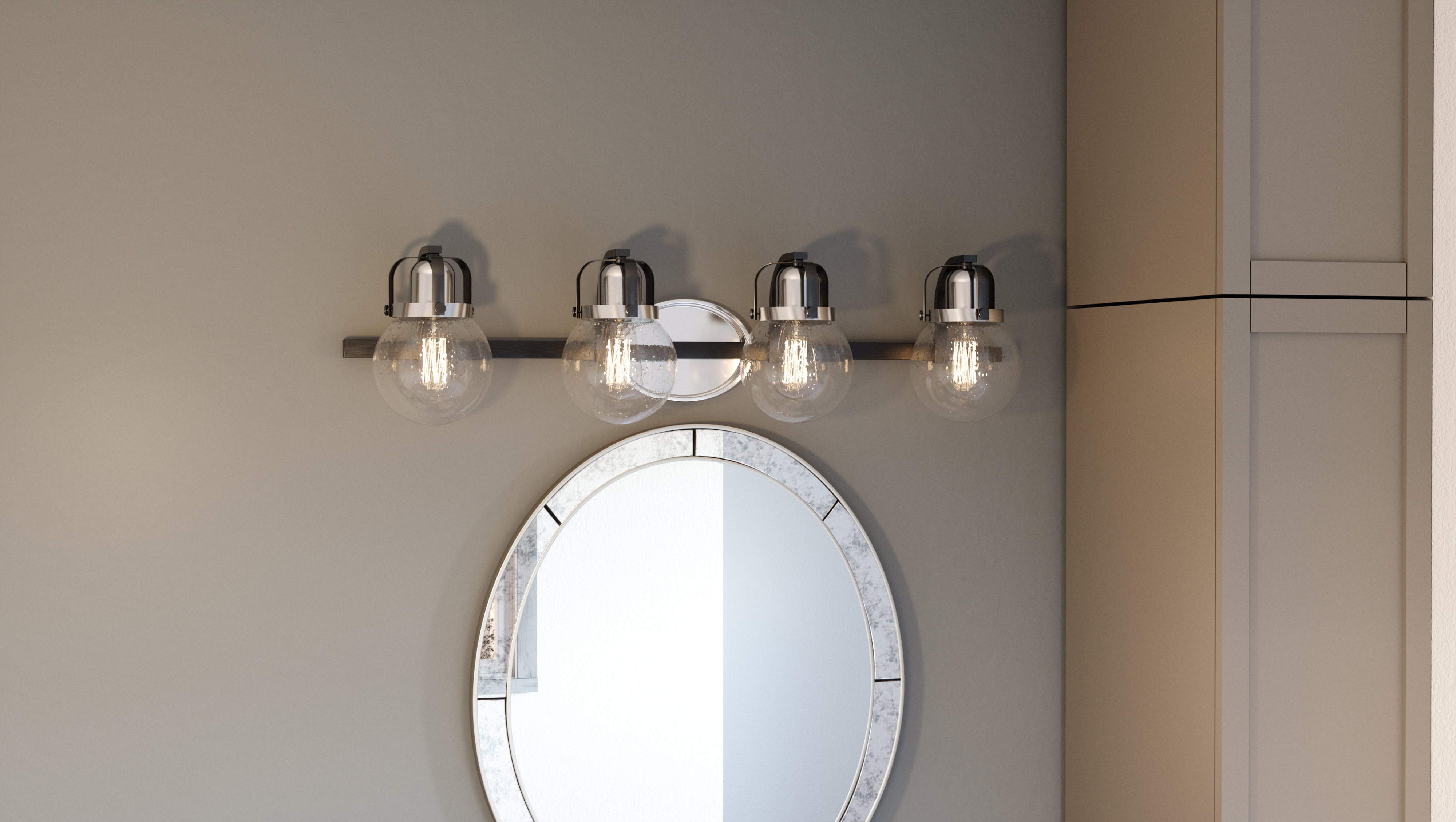 Breakwater Bay Dickert Dimmable Earth Black Vanity Light & Reviews ...