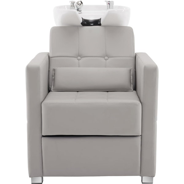 Inbox Zero Adjustable Porcelain Ceramic Hair Wash Bowl, Vacuum Breaker ...