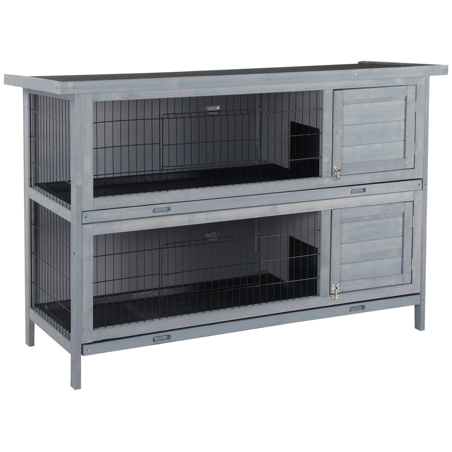 Tucker Murphy Pet™ Large 2-Story Pet , 54" Wooden Cage With Lockable ...