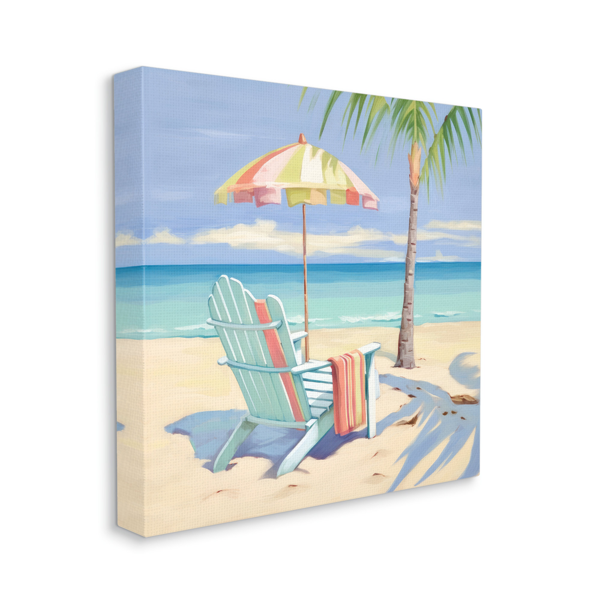 Highland Dunes Pastel Relaxing Beach Canvas Wall Art by Irena Orlov ...