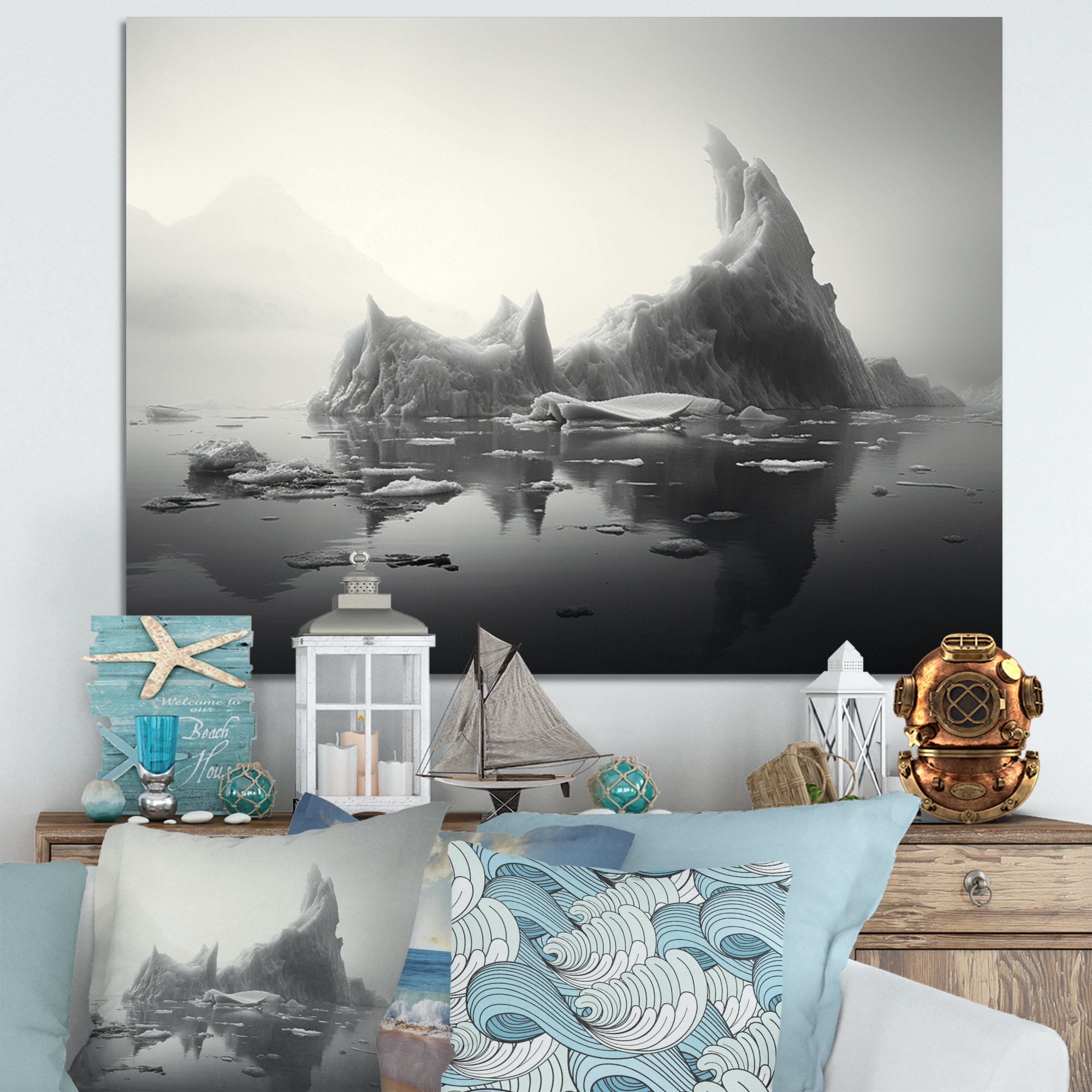 Latitude Run® Grey Iceberg Frozen Serenity | Wayfair
