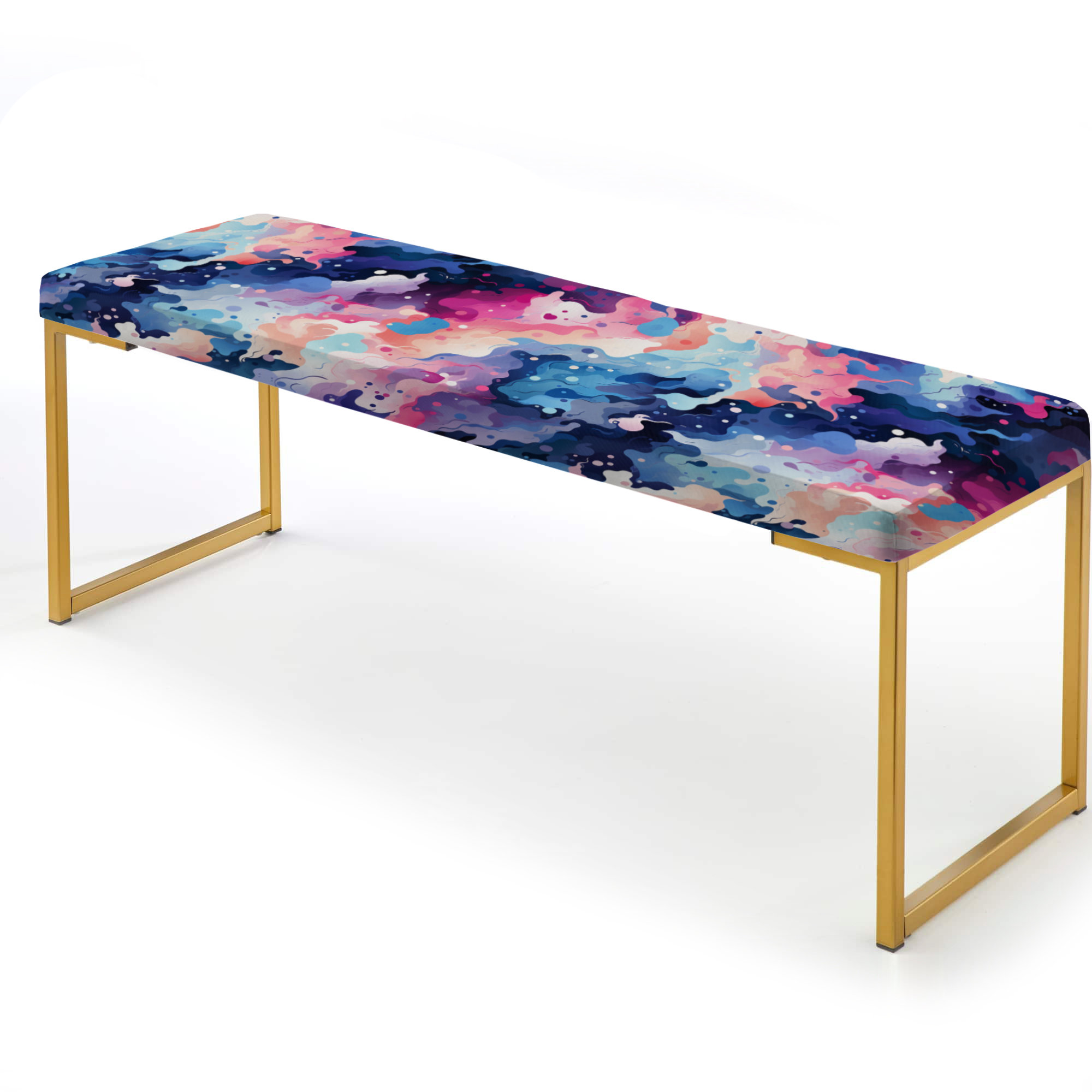 Design Art Celestial Disguise Undulation - Abstract Upholstered Gold ...