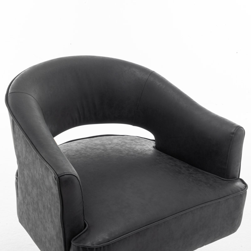 Ivy Bronx Kenzlee 28'' Wide Swivel Barrel Chair & Reviews | Wayfair