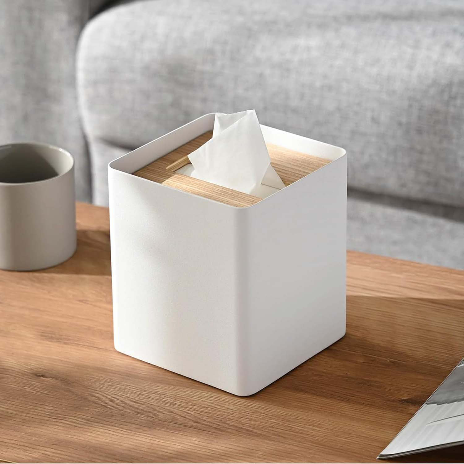 Corrigan Studio® Reusable Tissue Box Cover Metal Holder Container Case ...