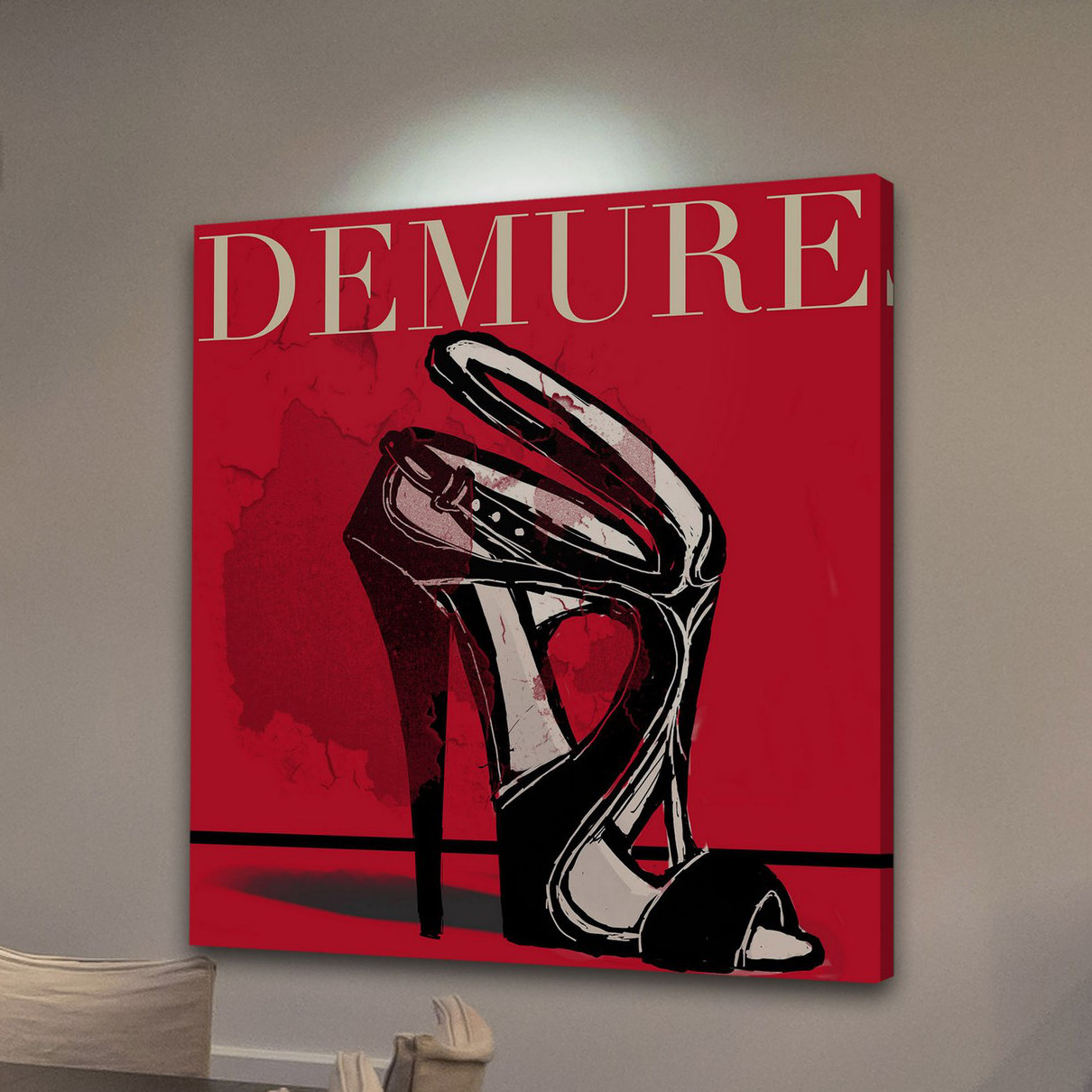 Marmont Hill 'Demure' by Loretta So Painting Print on Wrapped Canvas ...