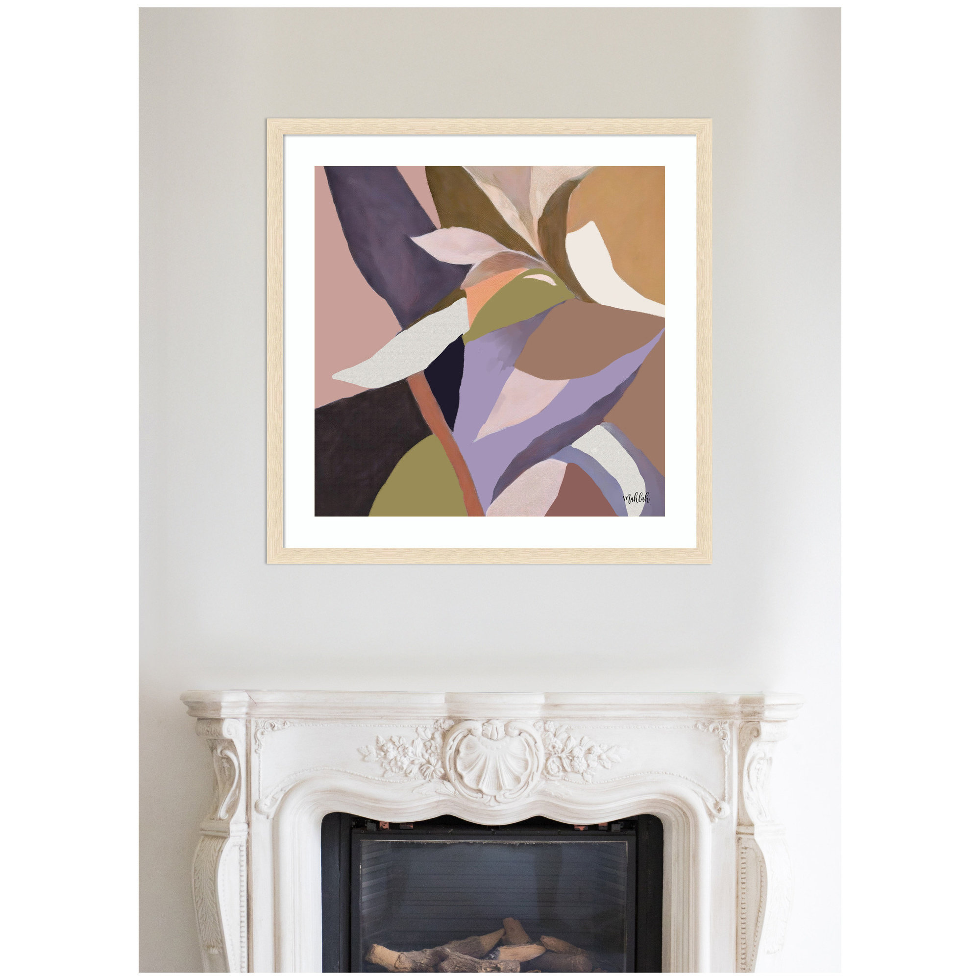 Lark Manor™ Azure stems by Inkheart Designs Framed Wall Art Print | Wayfair