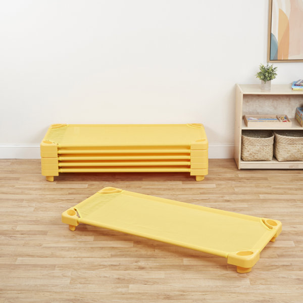 ECR4Kids Stackable Kiddie Cot, Standard Size, Classroom Furniture, 6 ...