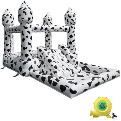 Connsann 13' x 8' PVC Bounce House with Slide and Ball Pit and Air ...