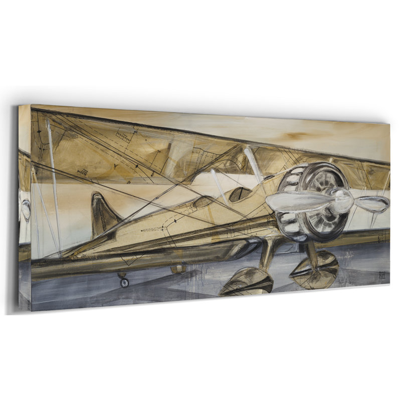 Williston Forge 'Biplane' Painting on Wrapped Canvas | Wayfair