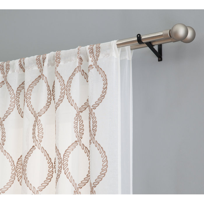 VCNY Weston Geometric Sheer Rod Pocket Panels | Wayfair
