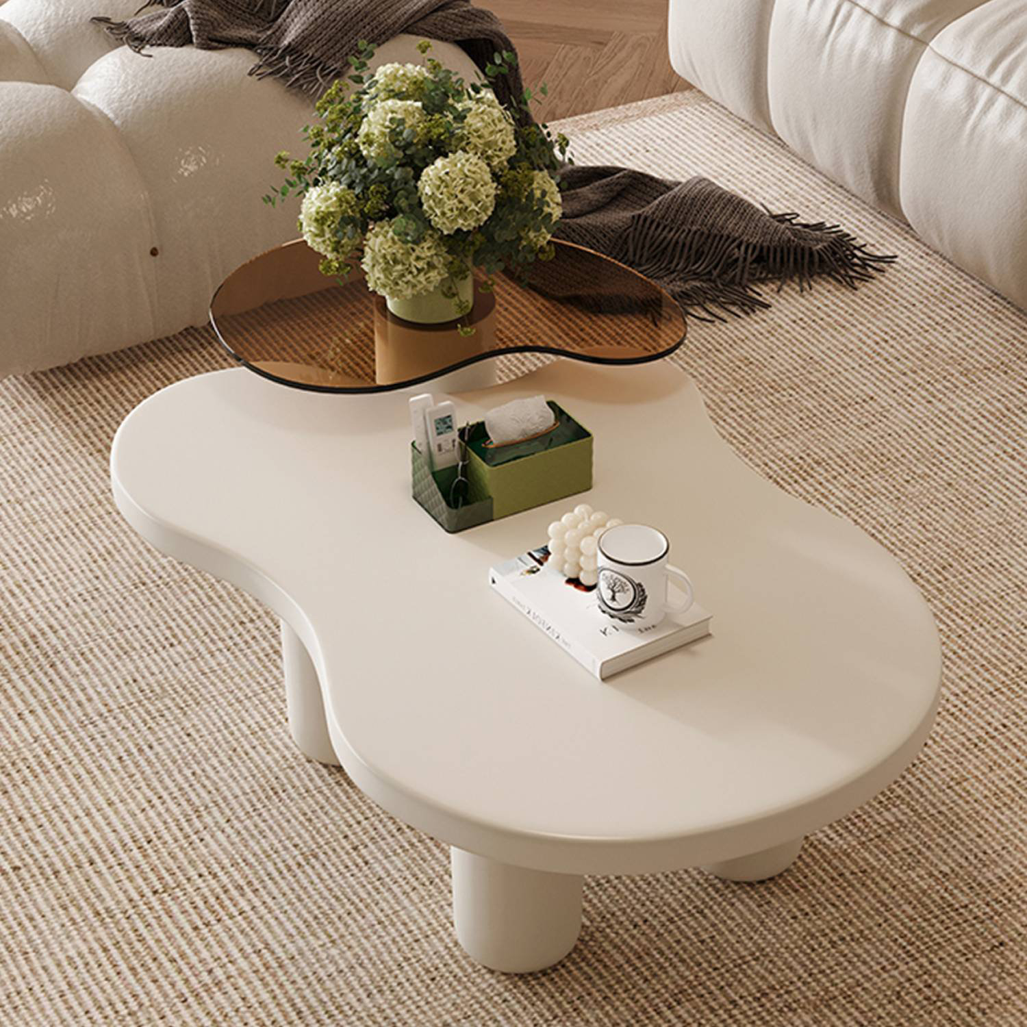 Ivy Bronx 2 - Piece Irregular Coffee Table Set | Wayfair