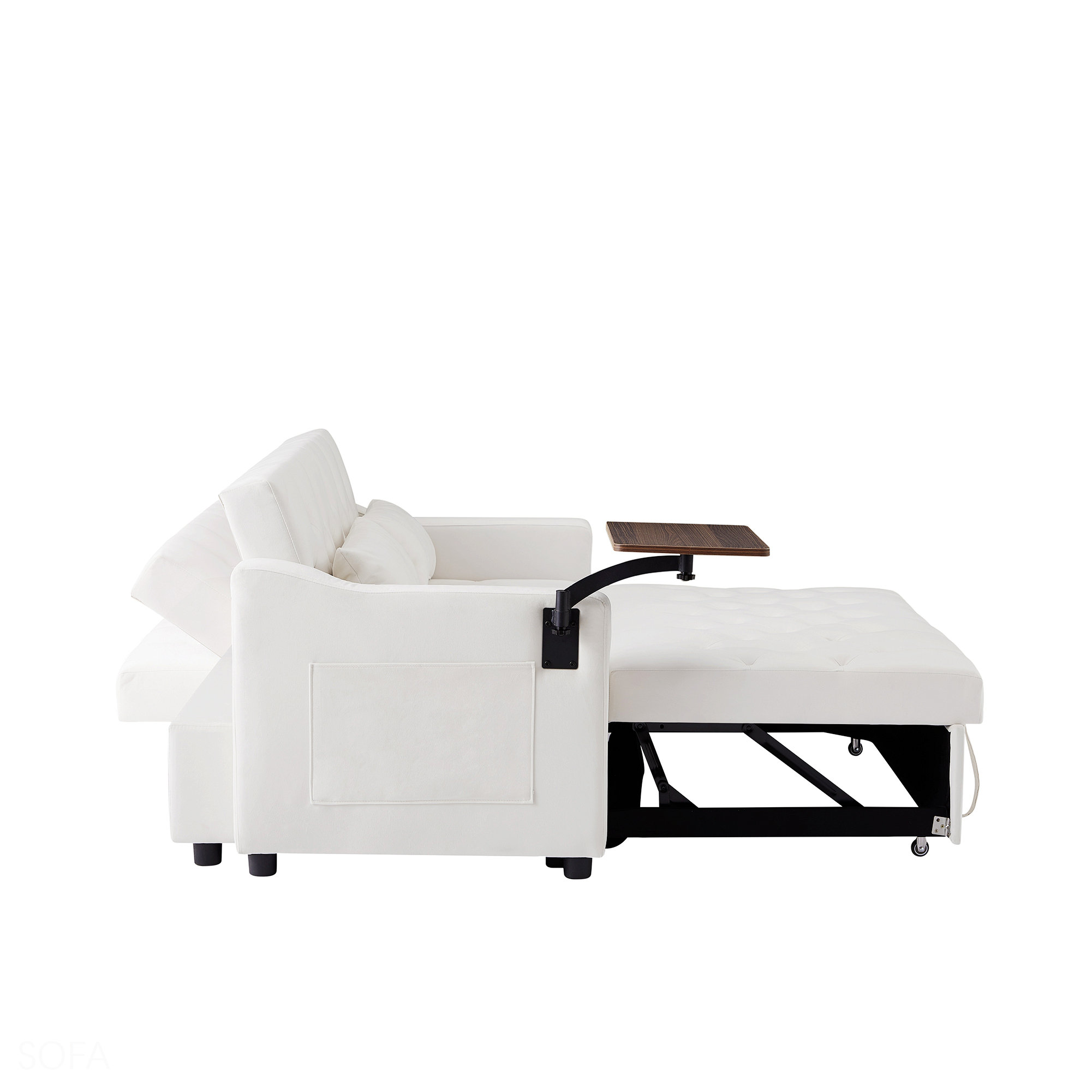 Rosdorf Park Lanti 52.72'' Velvet Convertible Sofa | Wayfair