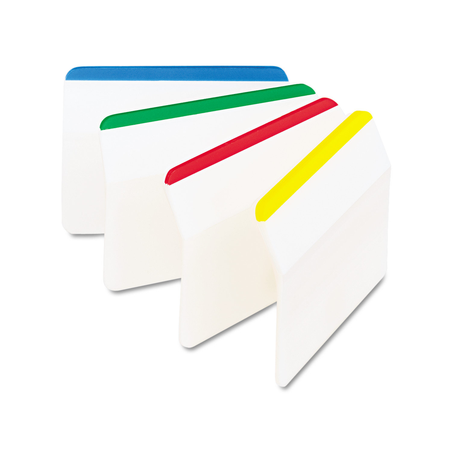 3M Hanging File Tabs, Blue/Green/Red/Yellow, 6 Flags/Colour, 24 Flags ...
