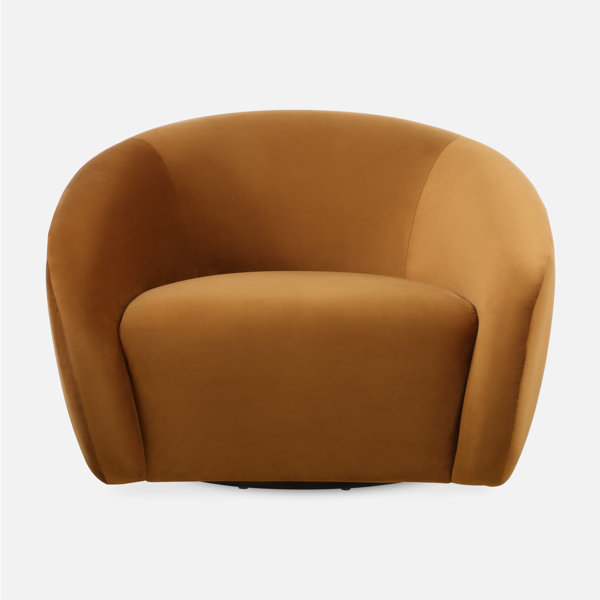 Brayden Studio® Ignaat Hazlenut Swivel Chair | Wayfair