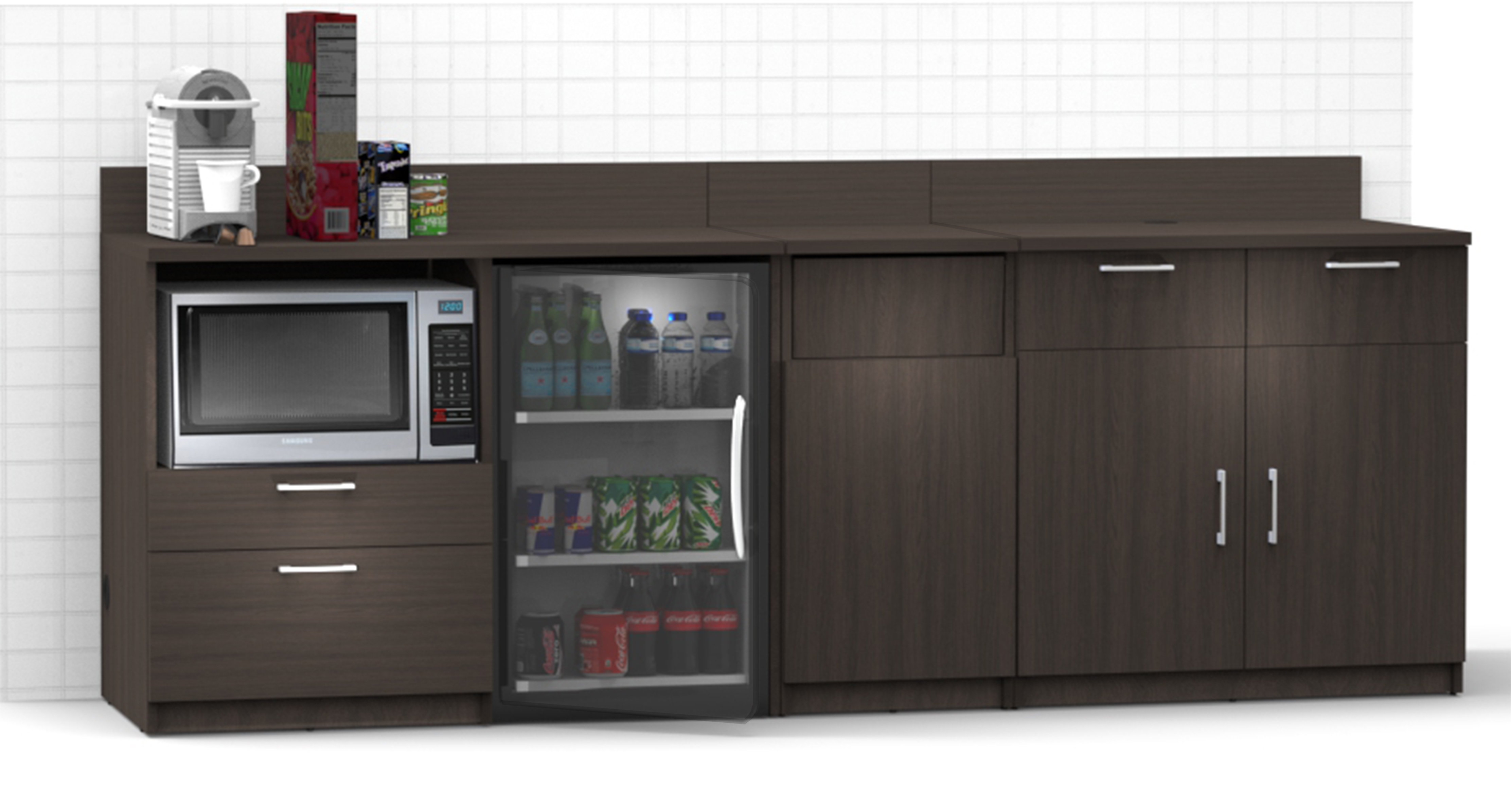 Breaktime Commercial Grade Coffee Kitchen Lunch Room Cabinets Fully ...