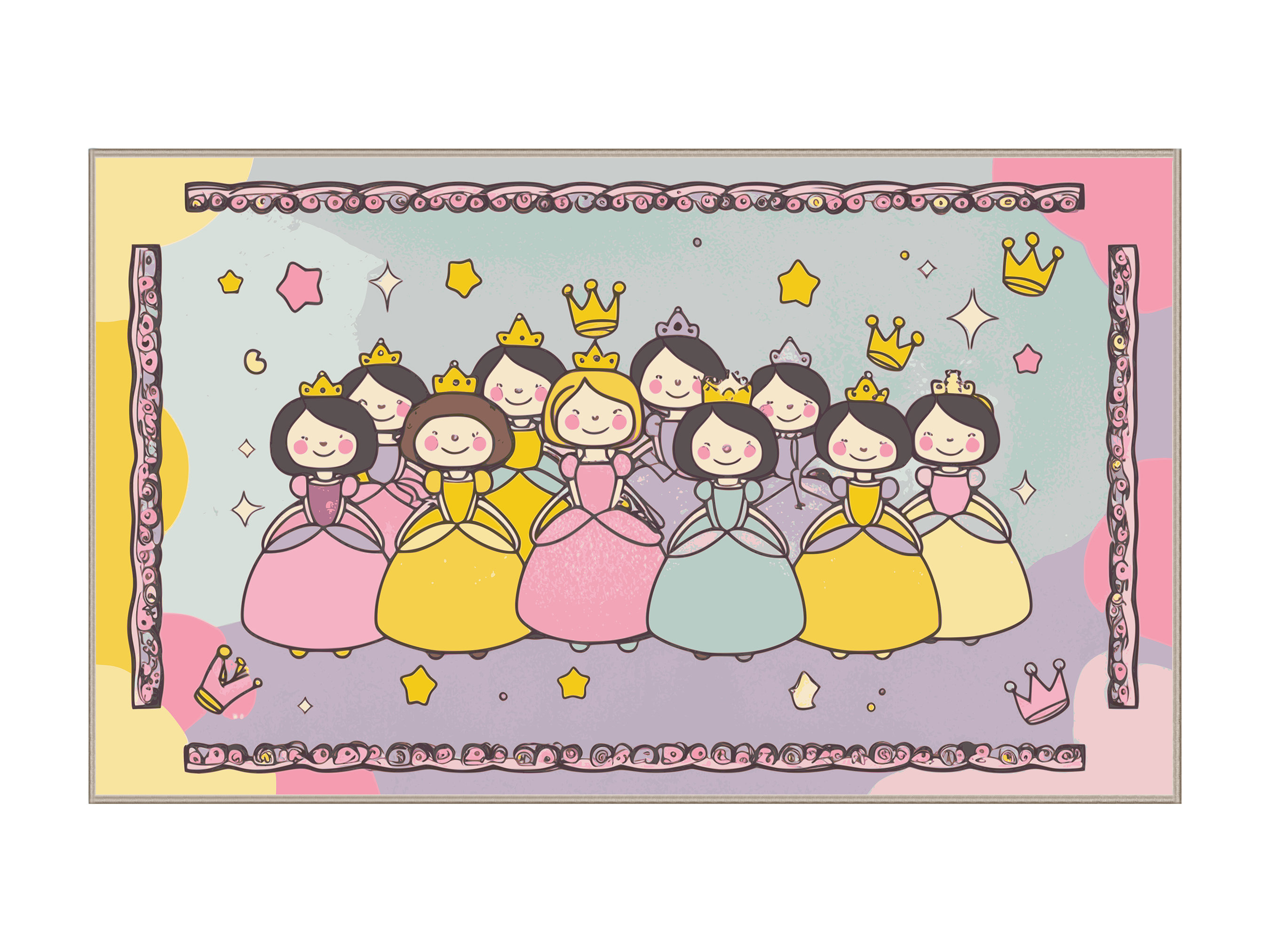 East Urban Home Washable Fairy Tale Fantasy Rug | Wayfair