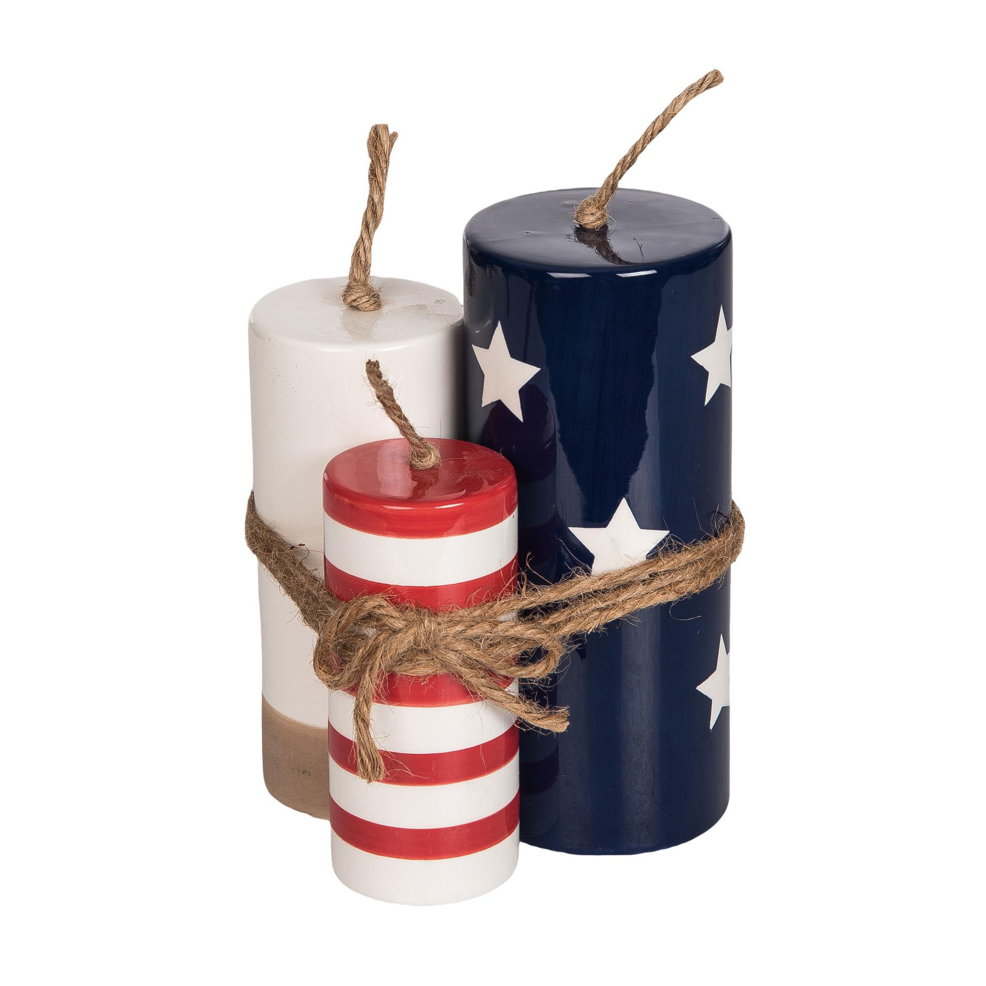 The Holiday Aisle® Ceramic Firework Bundle Decor Home Decorations ...