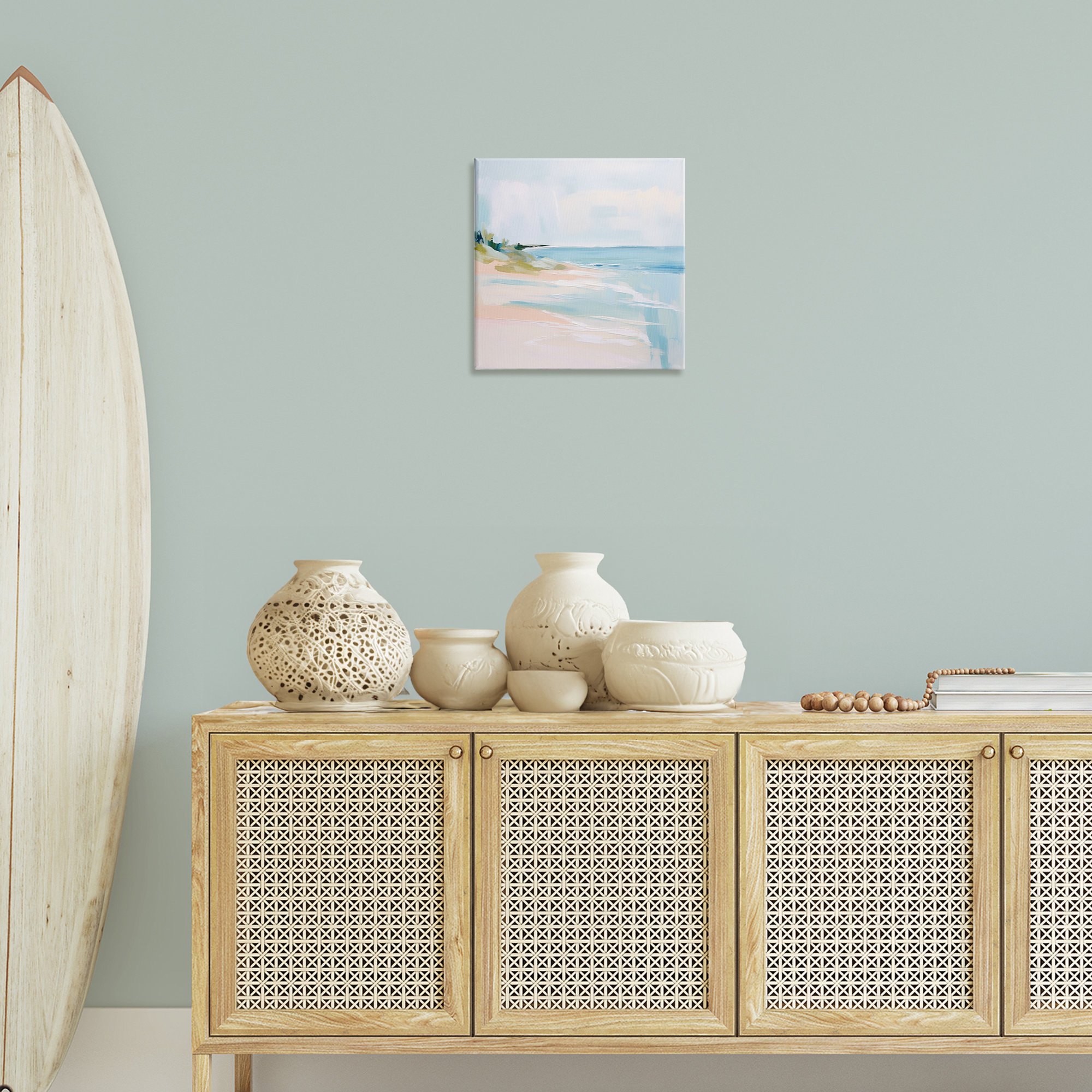 Highland Dunes Abstract Beach Edge Canvas Wall Art by Irena Orlov | Wayfair